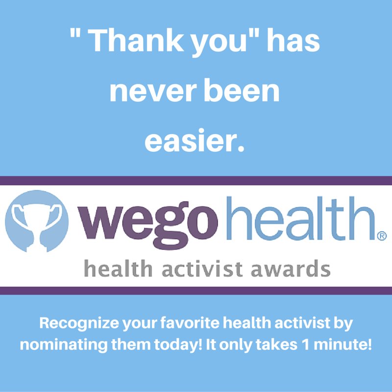 Nominations for WEGO Health Activist Awards Now Open! – Fashionably ill